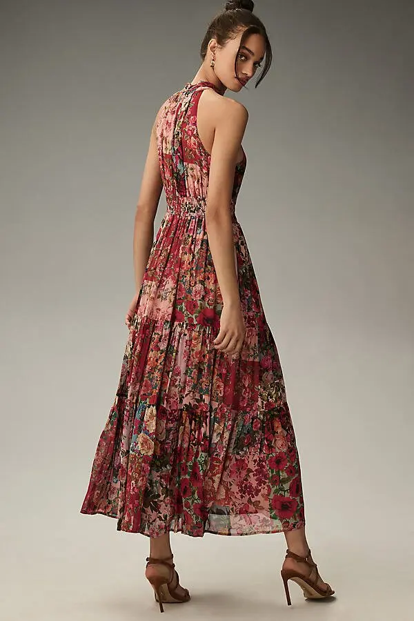 anthropologie somerset halter dress Buy THE COLLECTION BY The Somerset Chiffon Maxi - Pink At 65% Off Poplin halter edition