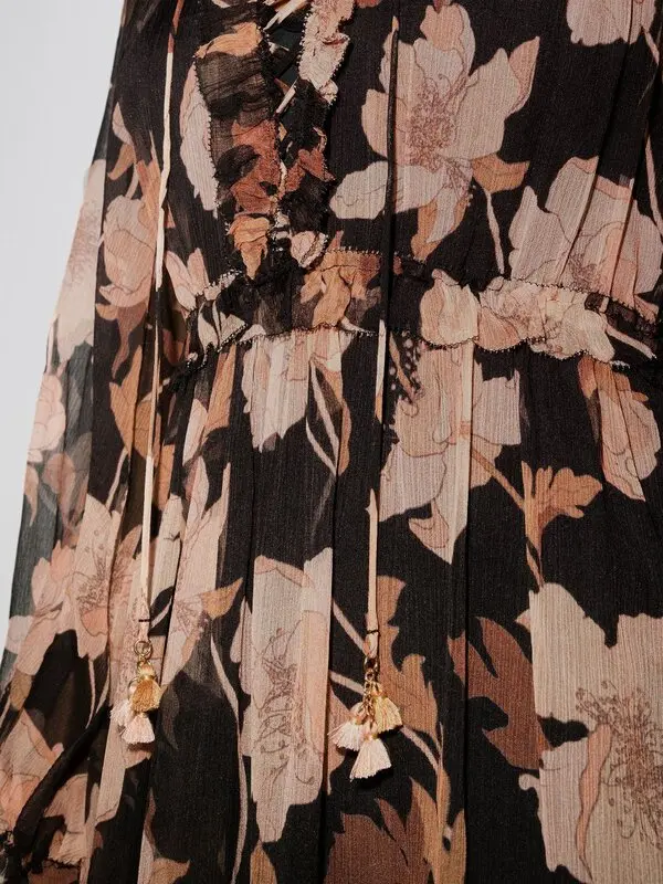 Zimmermann Concert Floral Print Mini Dress