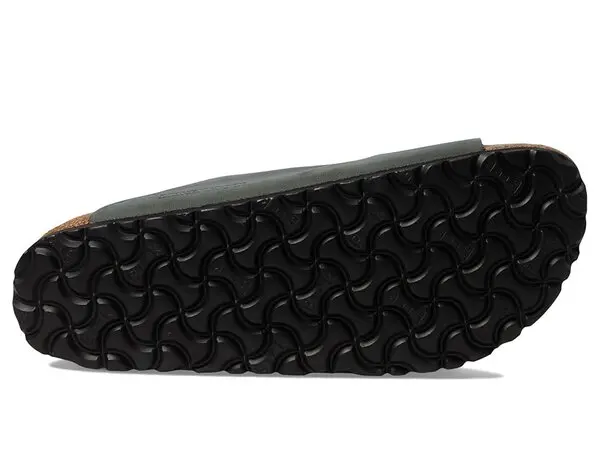 BIRKENSTOCK Arizona Oiled Leather Sandals - Gray