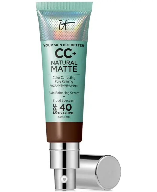 IT COSMETICS Cc+ Cream Matte Foundation Spf 40 - Deep Mocha