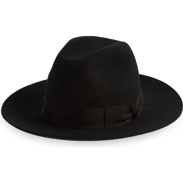 Dolce & Gabbana Wool-blend Felt Fedora - N0000 Nero
