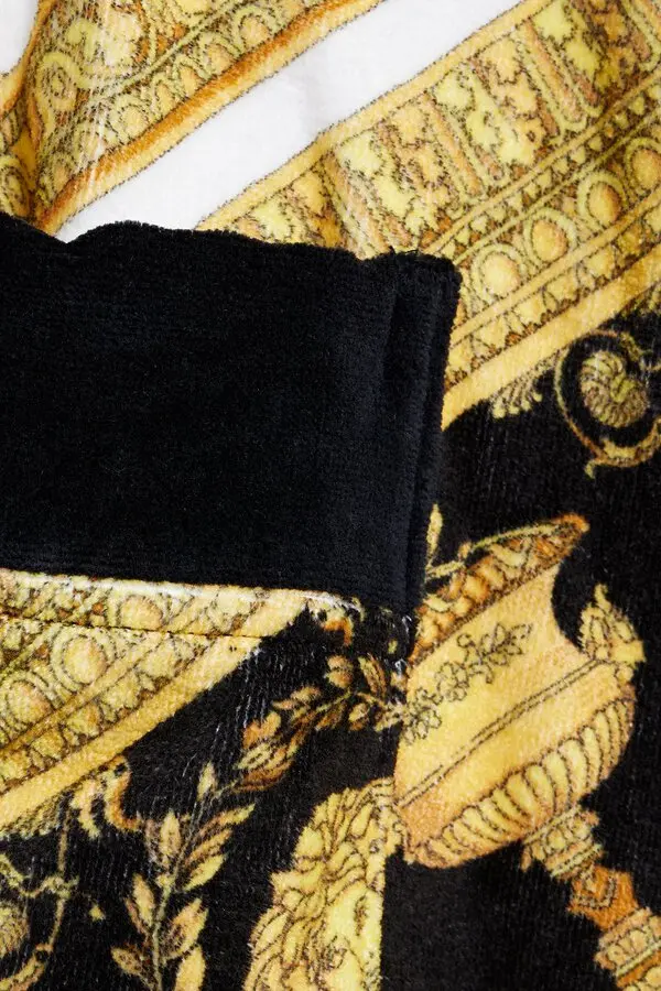 Versace Printed Cottonterry Bathrobe