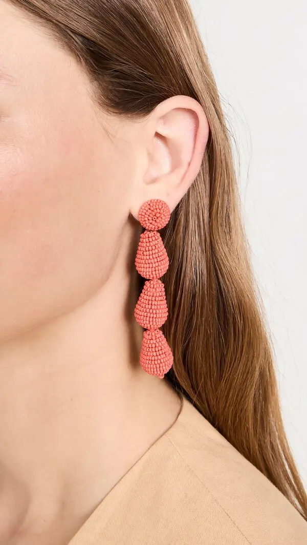 KENNETH JAY LANE Beaded Teardrop Earrings
