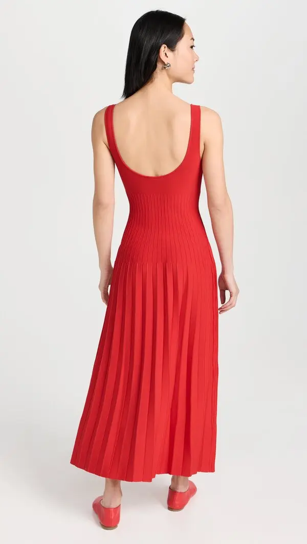Staud Ellison Dress - Red Rose