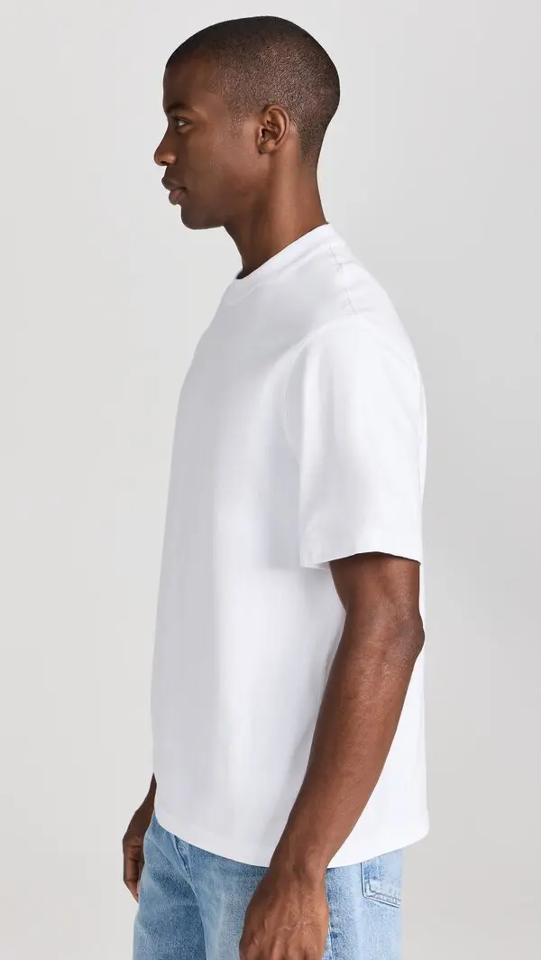 AGOLDE Asha Mock Neck Tee - White