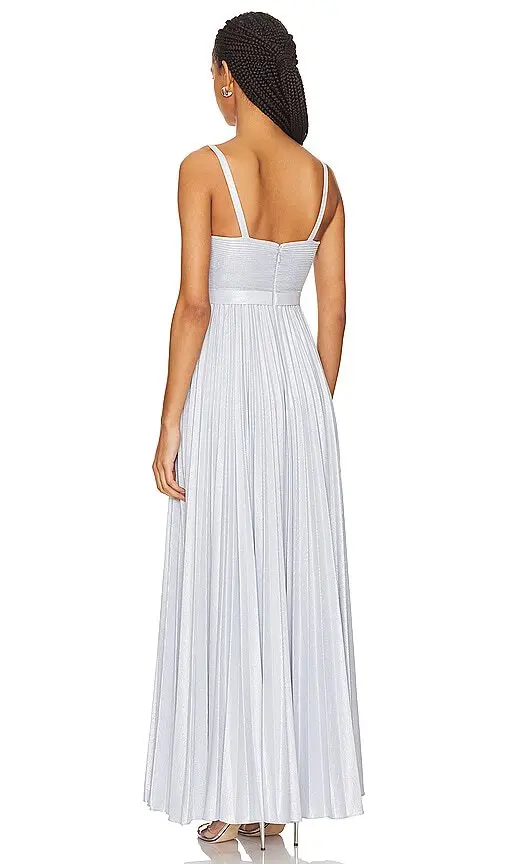 Bcbgmaxazria Long Evening Dress In Xenon Blue - 78% Off | Editorialist