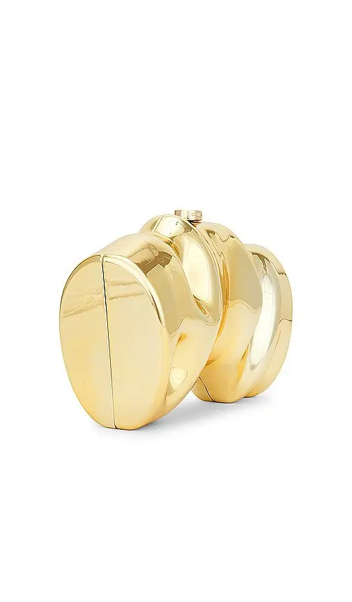 Cult Gaia Scrunch Clutch - Shiny Gold