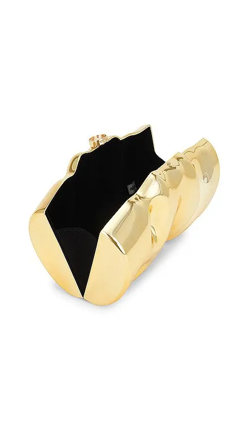 Cult Gaia Scrunch Clutch - Shiny Gold