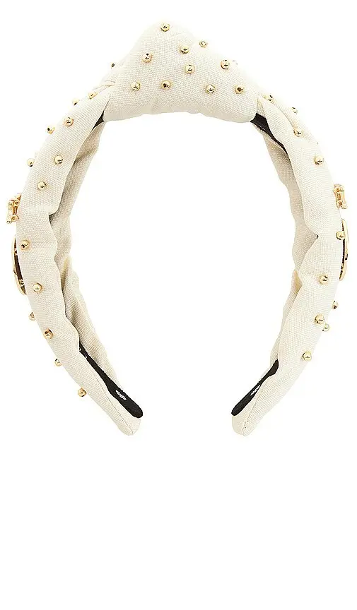 NWT Lele Sadoughi Marigold Crystal Embellished Knotted Headband Ivory Lele Sadoughi | Accessories | Lele Sadoughi Marigold Crystal  main image 2