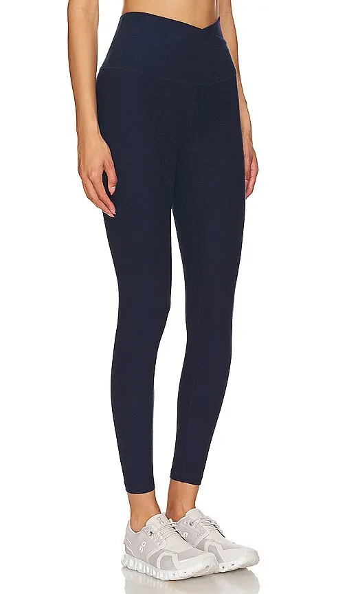 Beyond Yoga Spacedye At Your Leisure Midi Legging In Navy - Nocturnal Navy