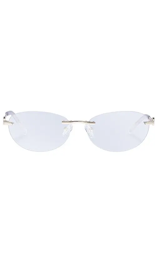 Le Specs Slinky - Bright Gold & Flash Mirror