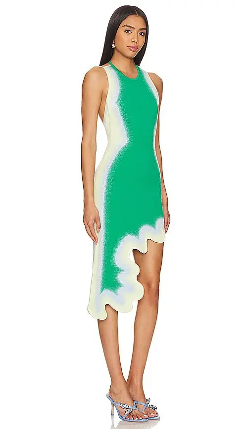 Ph5 Halterneck Scalloped Hem Dress