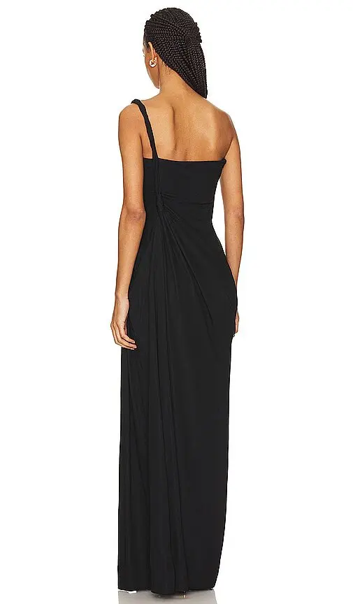 open lace back dress Twist-Off Shoulder Dress Umber / Xs main image 1
