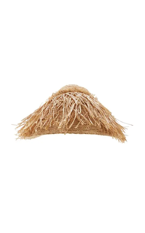 Lola Hats Fringed Raffia Visor