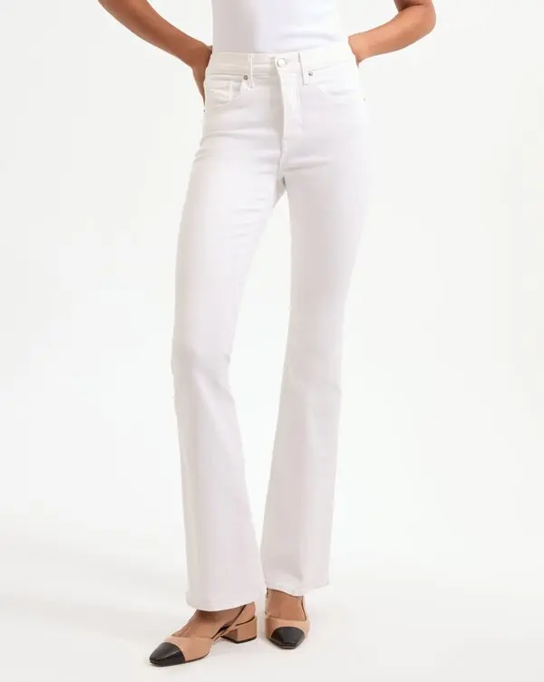 Veronica Beard Beverly Skinny-flare Jean - White