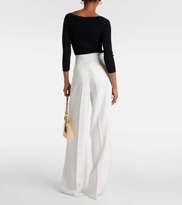Max Mara Ercole Straight Pants - White