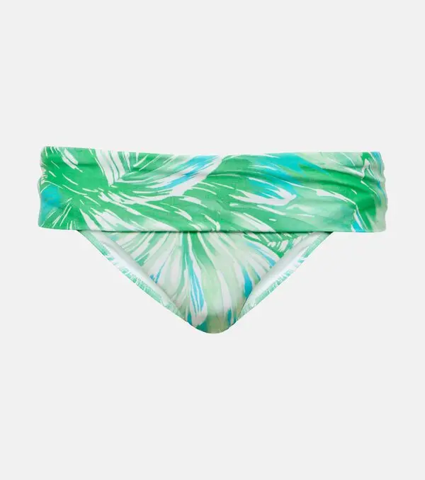 Melissa Odabash Brussels Ruched Bikini Bottom - Green