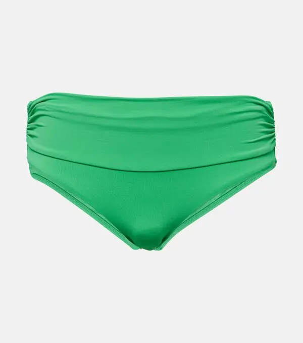 Melissa Odabash Bel Air Ruched Bikini Bottoms - Green