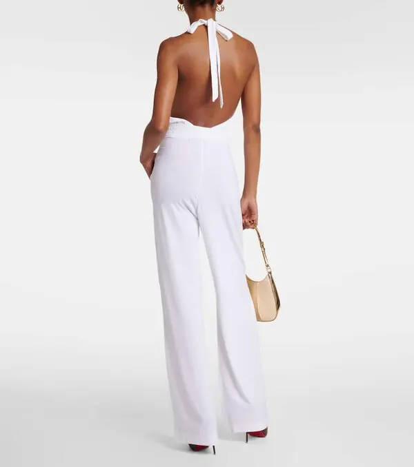 Max Mara Nice Halterneck Jumpsuit - White