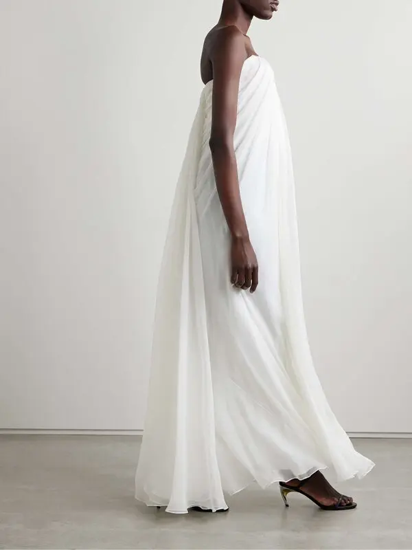 Women's White Chiffon Dresses | Editorialist