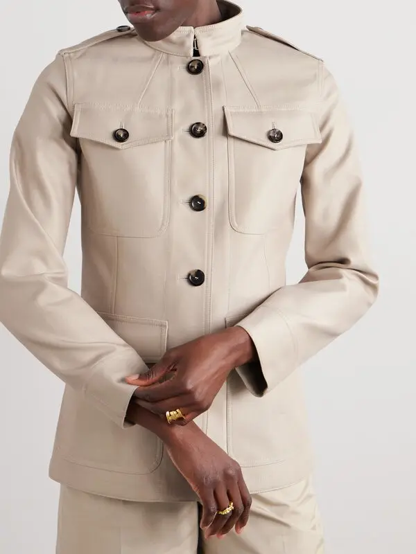 Loro Piana Ashley Cotton And Silk-blend Twill Jacket