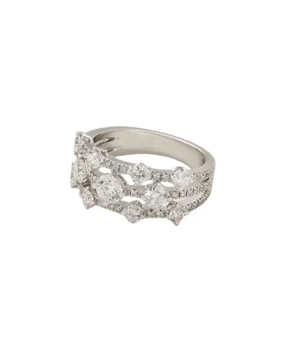 De Beers Arpeggia 18-karat White Diamond Ring - Gold