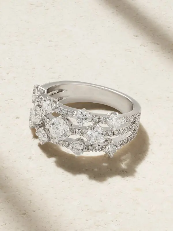 DE BEERS LONDON De Beers Arpeggia 18-karat White Diamond Ring