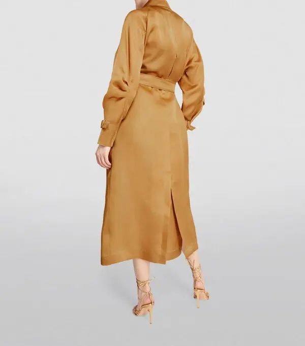 Max Mara Silk Oversized Sacco Trench Coat