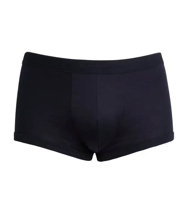 Zimmerli 286 Sea Island Trunks - Navy