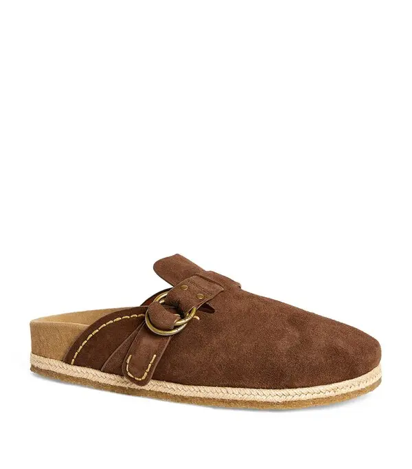 Ralph Lauren Suede Turbach Clogs In Brown - 30% Off  display picture 3