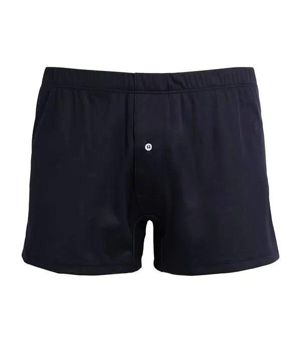 Zimmerli 286 Sea Island Boxer Briefs - Navy