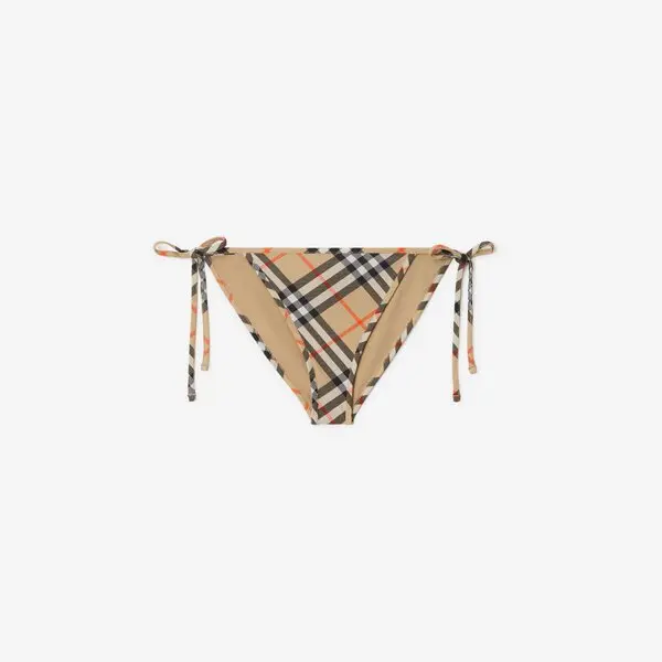 Burberry Check Bikini Briefs - Sand