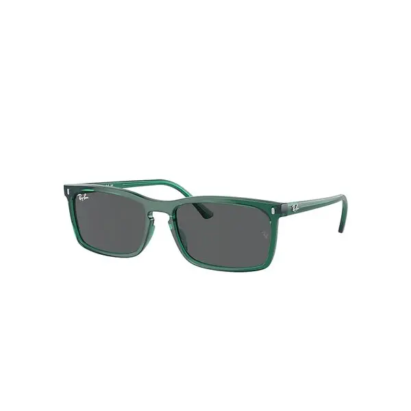 Ray-ban Sunglasses With Rectangle Frame - Transparent Green