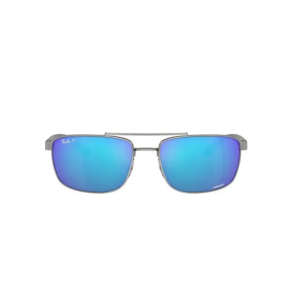 Ray-ban Polarized Rectangle Sunglasses - Grey
