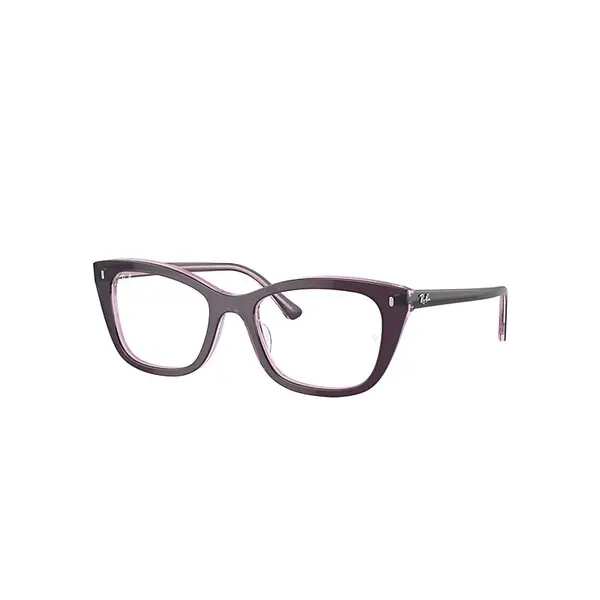 Ray-ban Optics Change Eyeglasses Frame - Violet On Transparent Pink