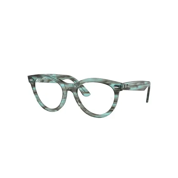 Ray-ban Wayfarer Eyeglasses - Striped Transparent Green