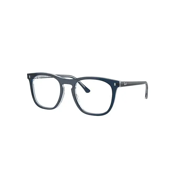 Ray-ban Eyeglasses Frame With Clear Lenses - Blue On Transparent Blue