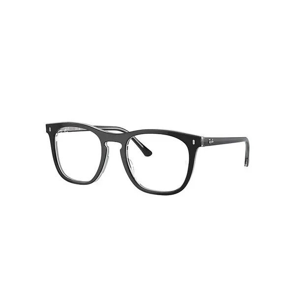 Ray-ban Optics Eyeglasses Frame - Dark Grey On Transparent Light Grey