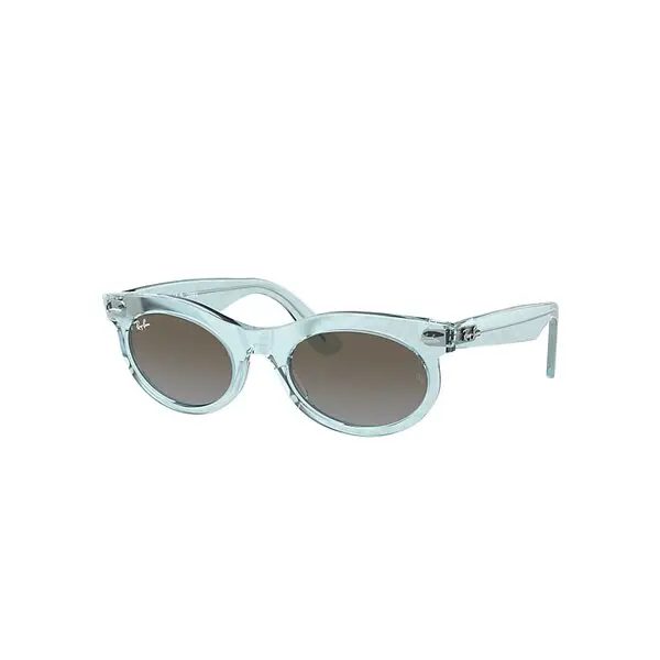 Ray-ban Wayfarer Oval Sunglasses - Photo Waves Azure