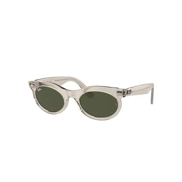 Ray-ban Wayfarer Oval Sunglasses - Photo Waves Grey