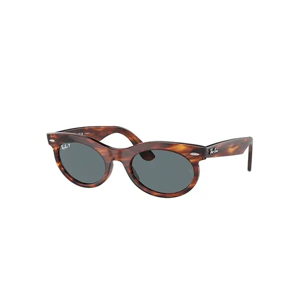 Ray-ban Wayfarer Oval Sunglasses - Striped Havana