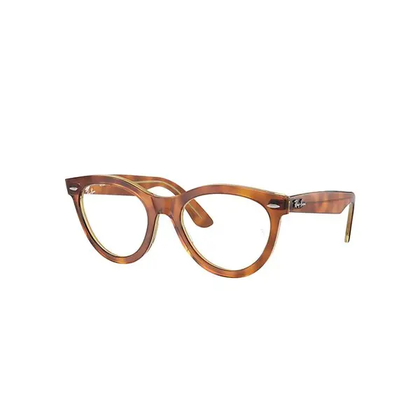 Ray-ban Wayfarer Optics Limited Edition Eyeglasses - Havana On Transparent Light Brown