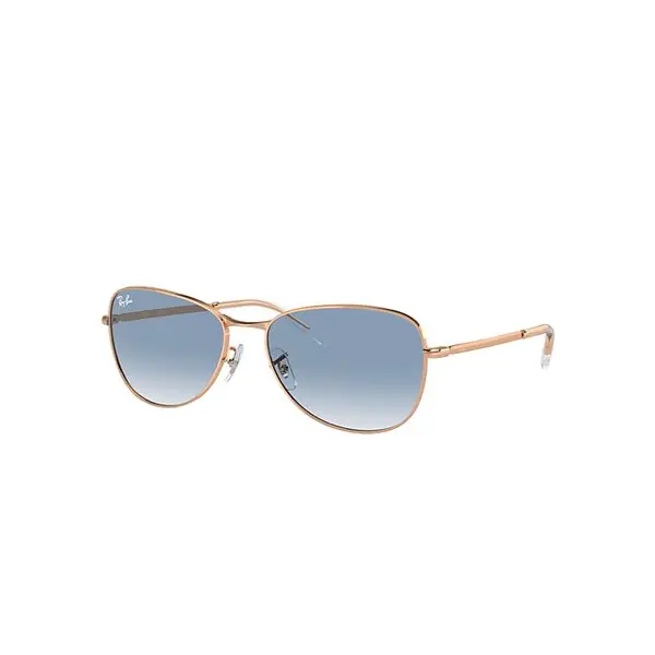 Ray-ban Sunglasses With Polarized Lenses - Rose Gold