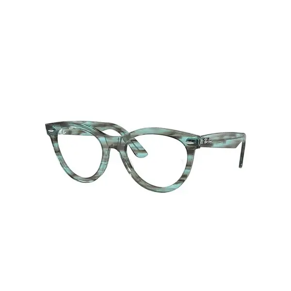 Ray-ban Wayfarer Way Optics Eyeglasses Frame - Striped Transparent Green