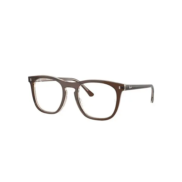 Ray-ban Eyeglasses Frame With Clear Lenses - Brown On Transparent Light Brown