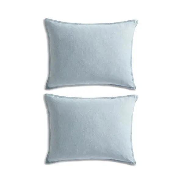 Calvin Klein Modern Melange Jersey 3 Piece Comforter Set - Aqua Blue