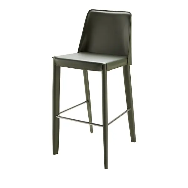 SURYA Rosy Bar Stool - Dark Green