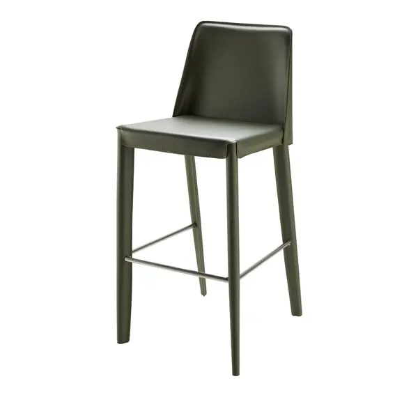 SURYA Rosy Bar Stool - Dark Green
