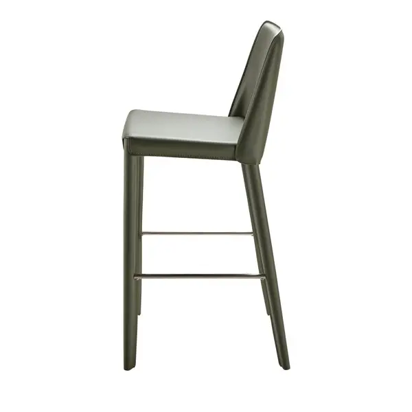 SURYA Rosy Bar Stool - Dark Green
