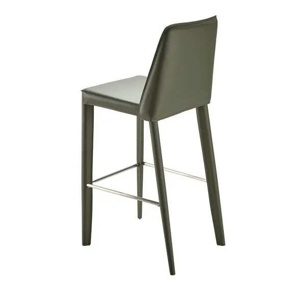 SURYA Rosy Bar Stool - Dark Green